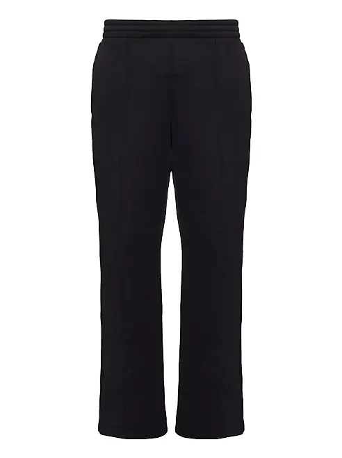 REPRESENT Initial Two-slip-pockets Straight-leg Relaxed-fit Cotton-jersey Jogging Bottoms - Black