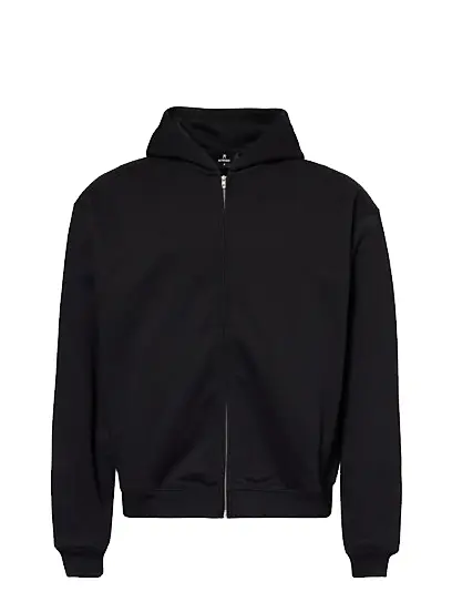 REPRESENT Relaxed-fit Cotton-jersey Hoody - Black