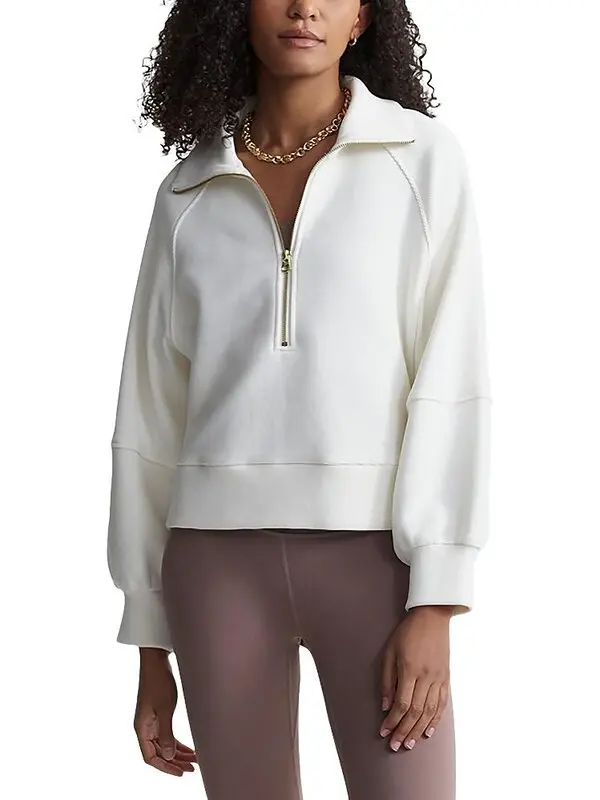 Varley Milano Half Zip Sweatshirt - Ivory