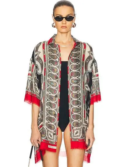 J. LOGAN HOME Vintage Maison Silk Shirt - Multi