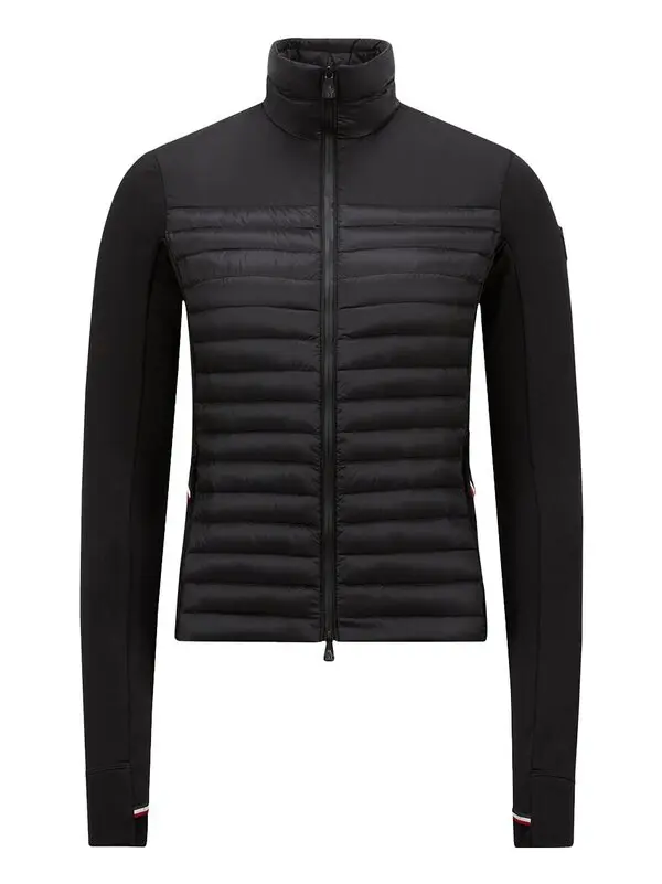 Moncler Padded Polartec Zip-up Sweatshirt - Black