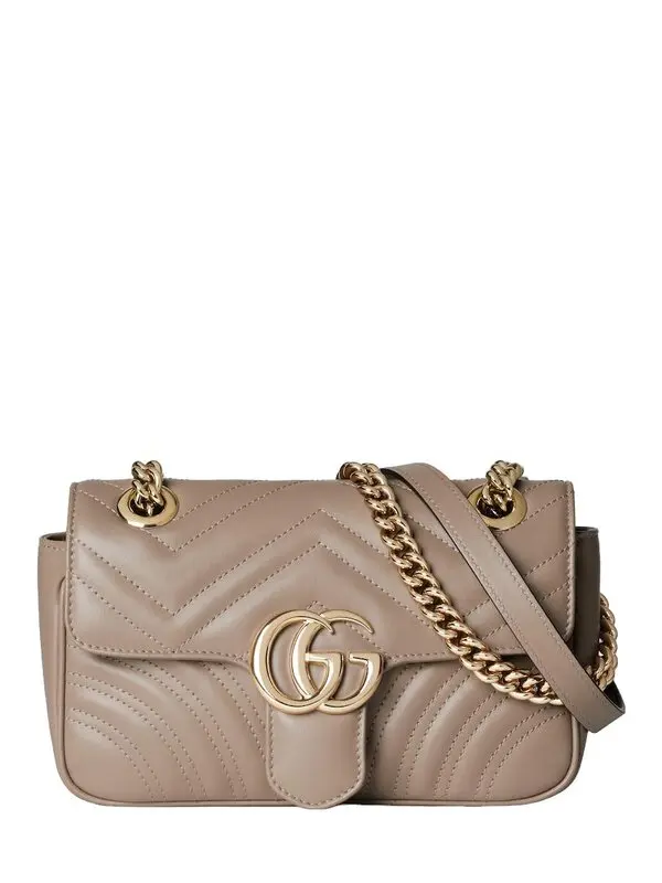 Gucci Gg Marmont Small Shoulder Bag - Neutral