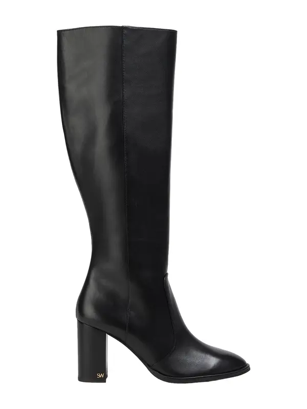 STUART WEITZMAN Ryland 80 Leather Knee Boots - Black