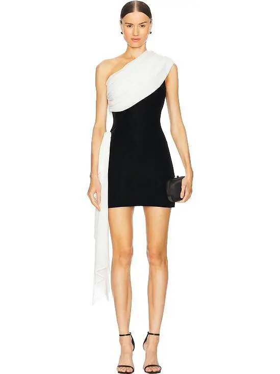 L'academie By Marianna Jovie Mini Dress - Black & Ivory