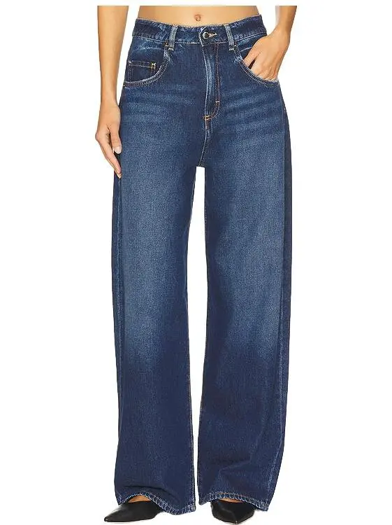 ICON DENIM LOS ANGELES Poppy Wide-leg Jeans - Deep Blue