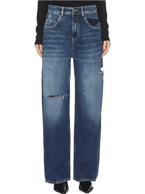ICON DENIM LA Poppy Wide-leg Jeans - Eclipse