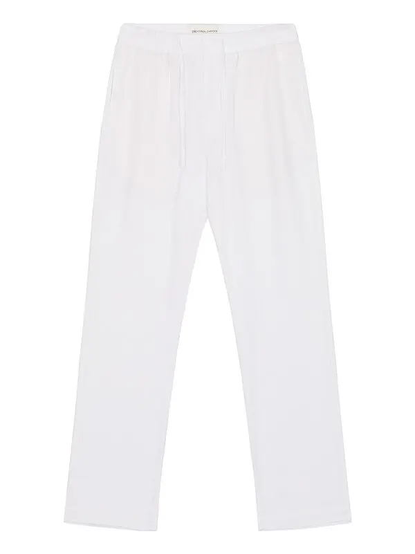 Frescobol Carioca Oscar Linen Chino Pant - White