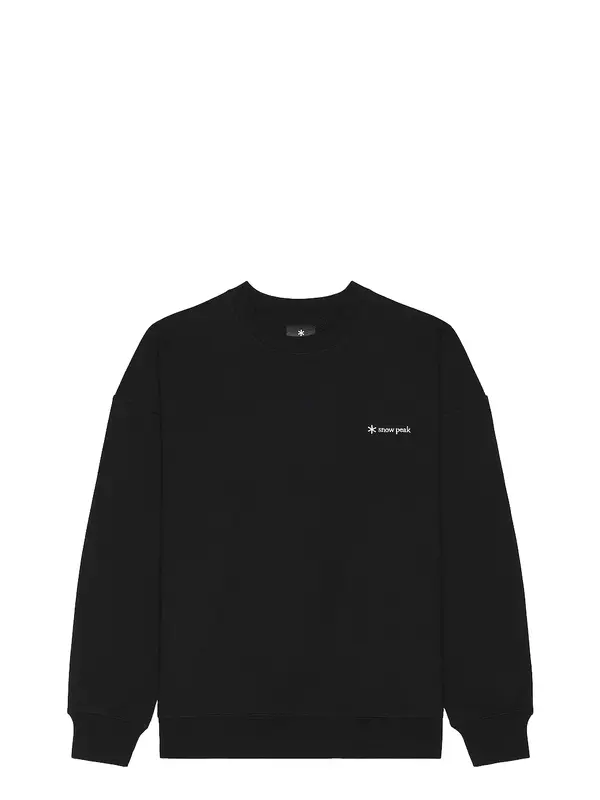 SNOW PEAK Sp Logo Sweat Pullover - Black