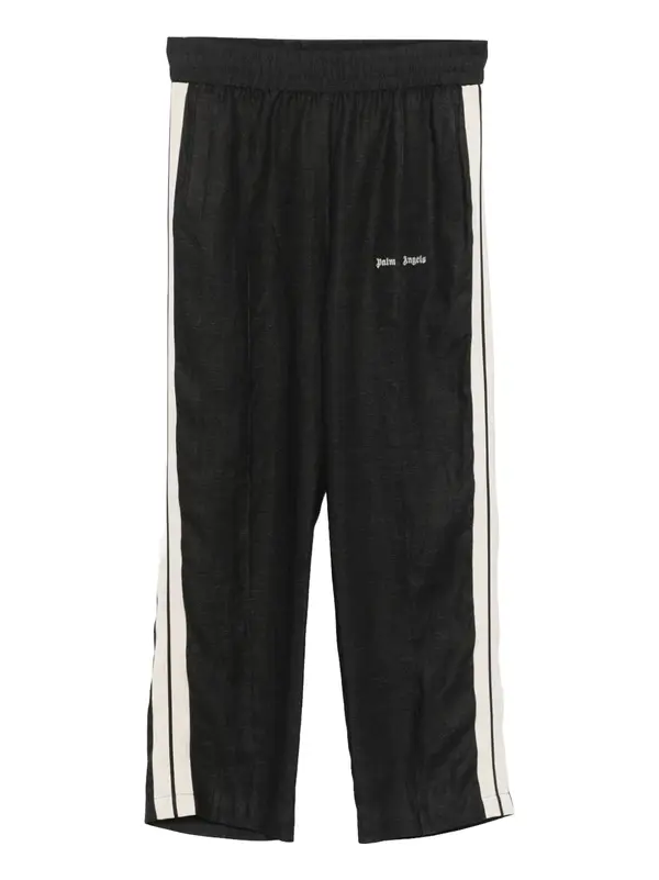 Palm Angels Logo-embroidered Track Pants - Black