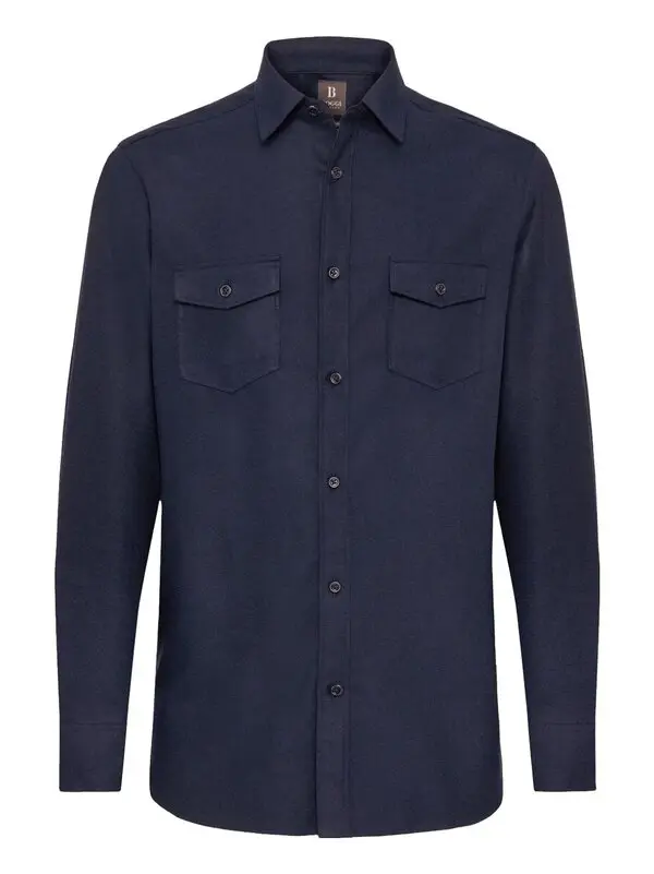 Boggi Milano Technical-fabric Shirt - Blue