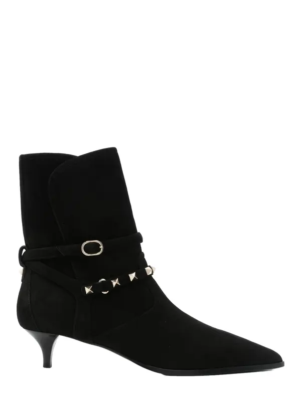 Valentino Garavani 45mm Rockstud Boots - Black