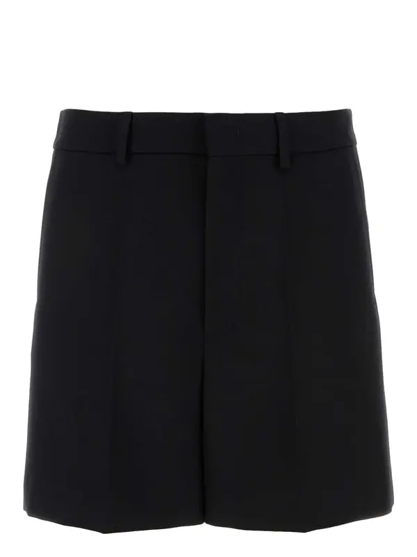 Valentino Garavani Wool Chino Shorts - Black