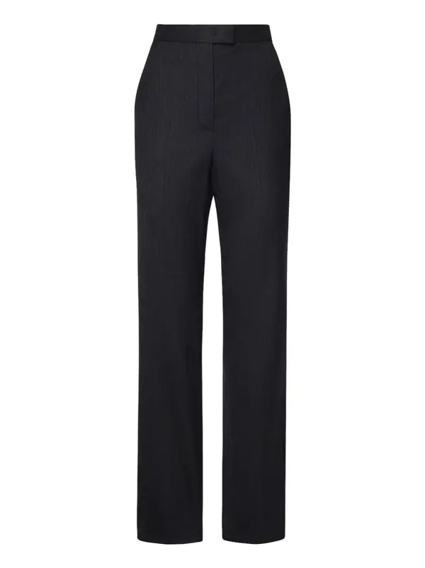 Fendi Straight-leg Knit Trousers - Black
