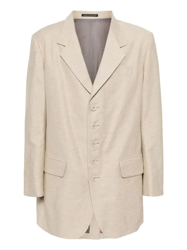 Y’s Single-breasted Blazer - Neutrals
