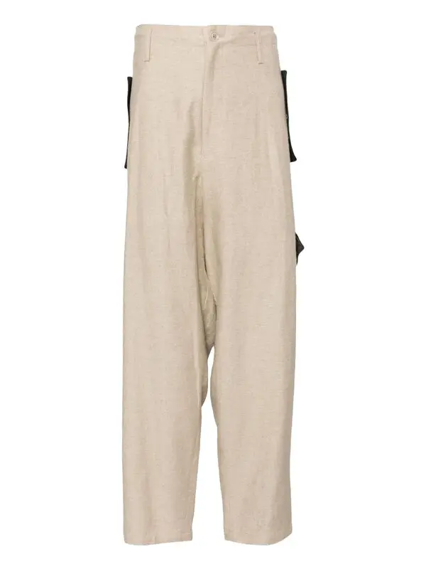 Y’s Straight-leg Trousers - Neutrals