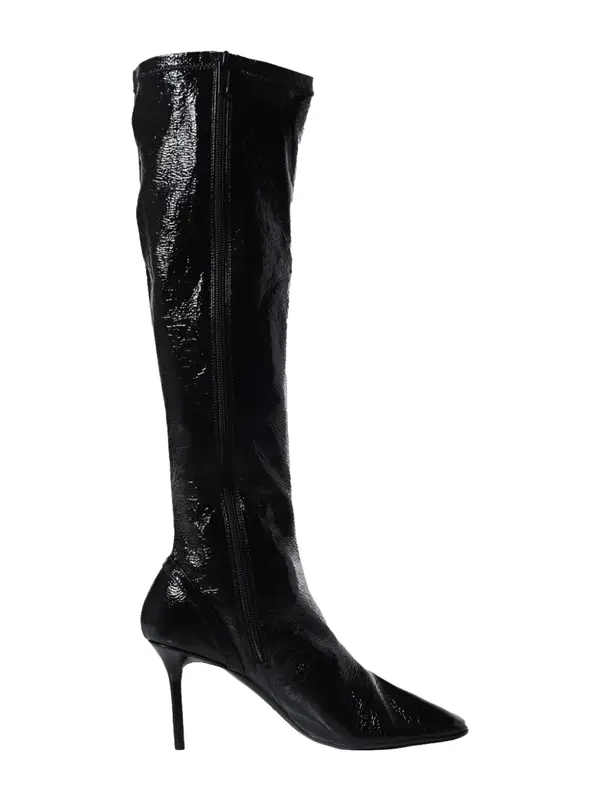 COURREGES 75mm Oblique Boots - Black