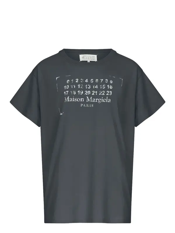 MAISON MARGIELA Logo-print T-shirt - Grey