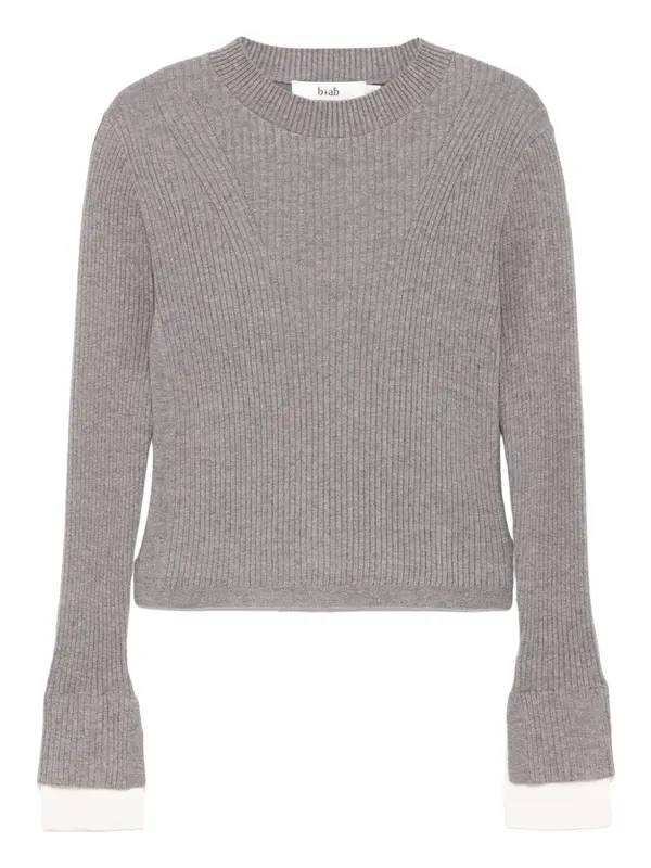 B+AB Ribbed Jumper - Grey