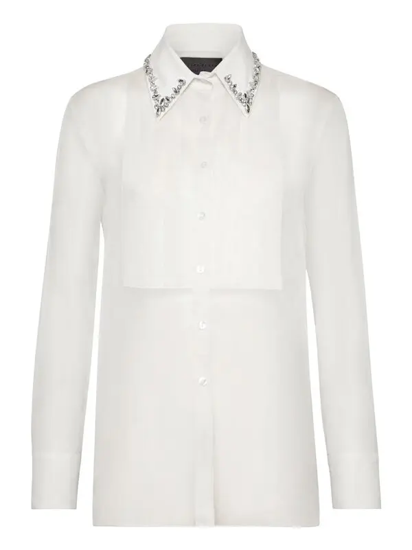 Philipp Plein Crystal-embellished Shirt - White
