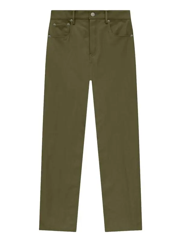 Fear Of God Textured Straight-leg Trousers - Green