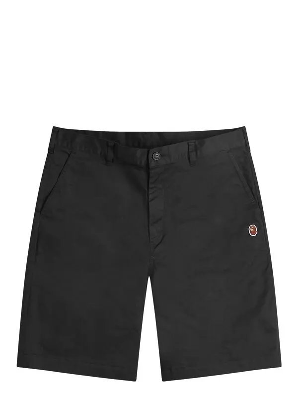 A BATHING APE One Point Chino Shorts - Black