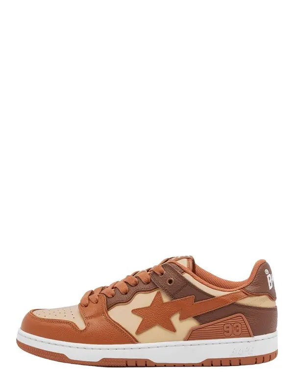 A BATHING APE Sk8 Sta #5 Sneakers - Brown