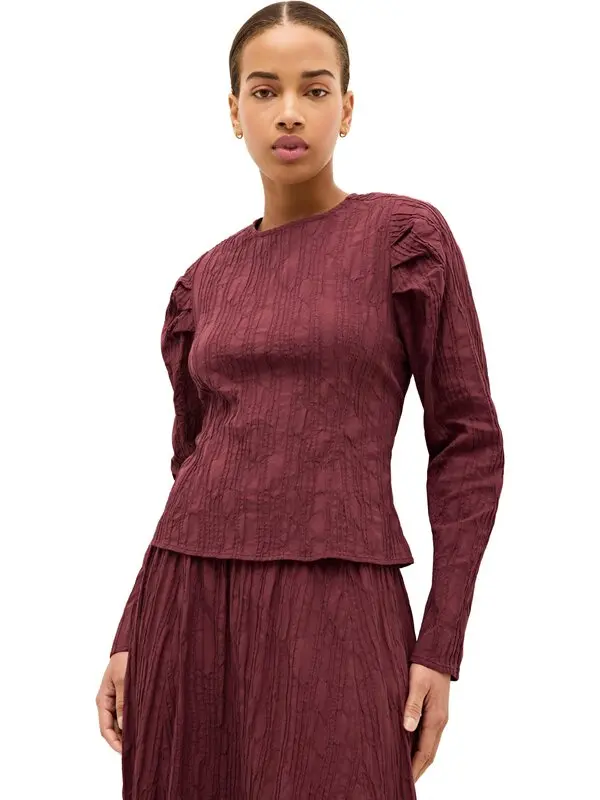 MARIE OLIVER Ingrid Top - Merlot