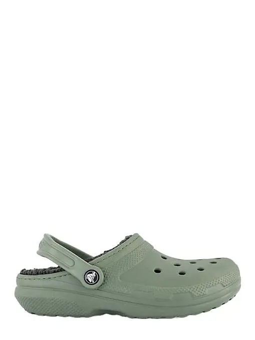 CROCS Classic Lined Rubber Clogs - Moss Kelp