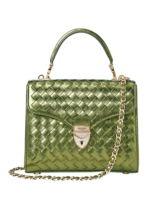 ASPINAL OF LONDON Mayfair Medium Top-handle Bag - Green