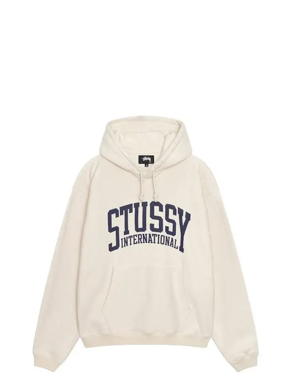 StÜssy International Relaxed Fit Hoodie - Ivory