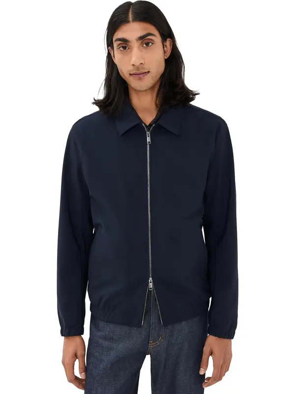 Theory Brody Jacket In Precision Ponte - Baltic