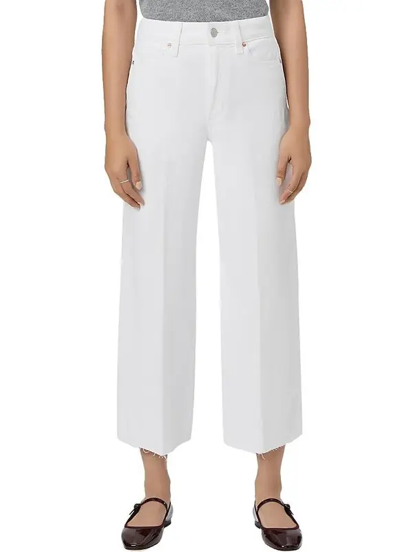 Paige Petites Anessa High-rise Wide-leg Jeans - Crisp White