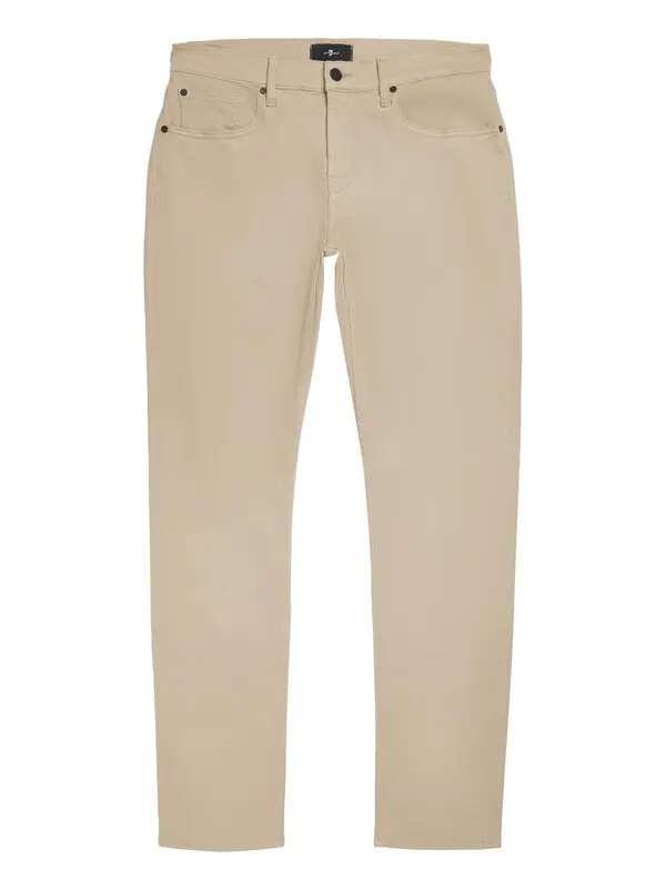 7 For All Mankind Luxe Performance Plus Slimmy Tapered Chinos - Beige