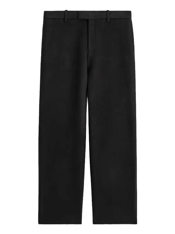 Cos Double-faced Wool Straight-leg Trousers - White