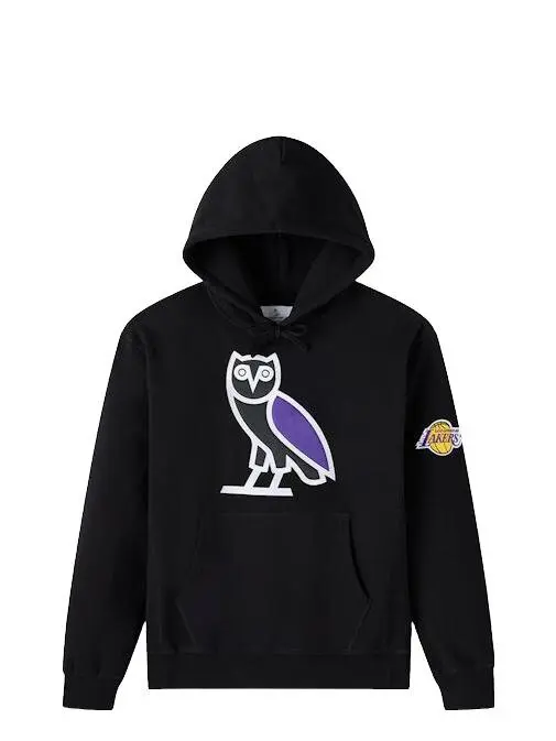 OVO X Nba Los Angeles Lakers Og Owl Hoodie - Black