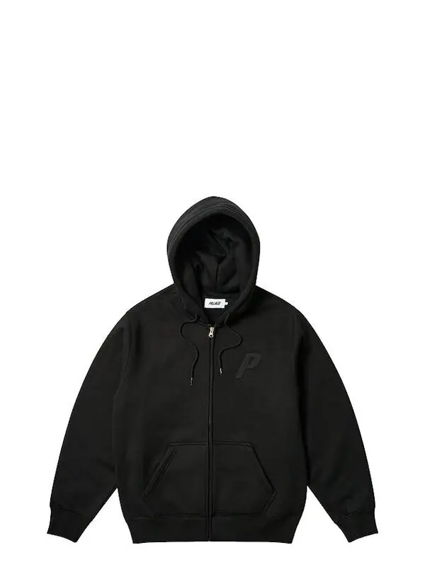 PALACE Thermal Embossed P3 Zip Hood - Black