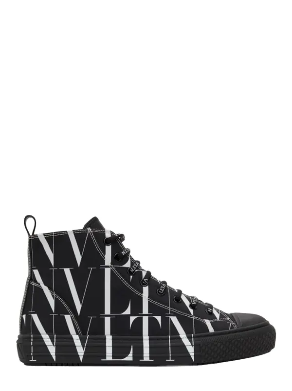 Valentino Garavani Vltn Giggies High-top Sneakers - Black/white