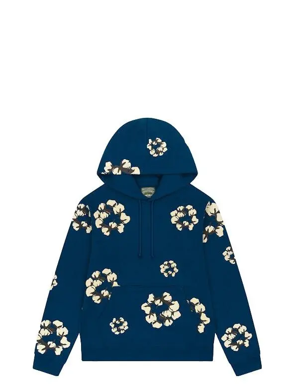 DENIM TEARS X Cpfm Cactus Tears Wreath Hoodie - Navy Blue