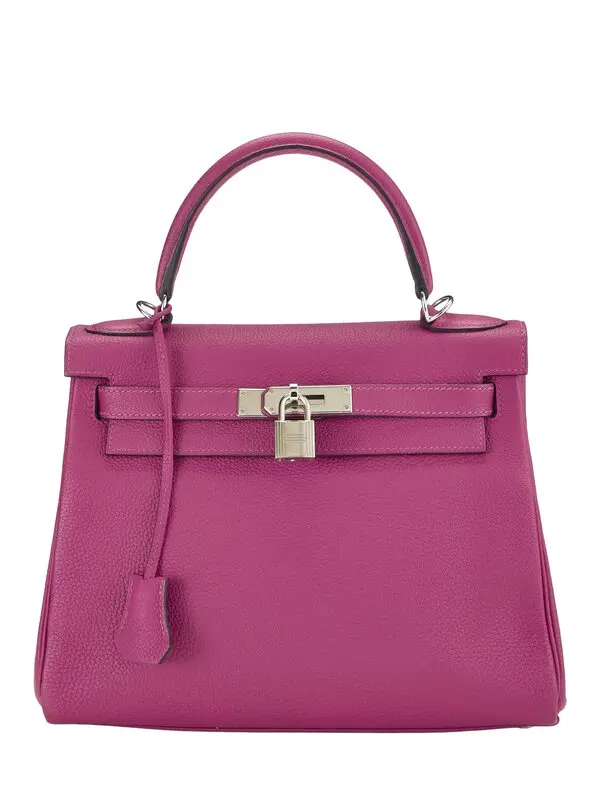 Hermès Togo Kelly Retourne 28 - Rose Purple