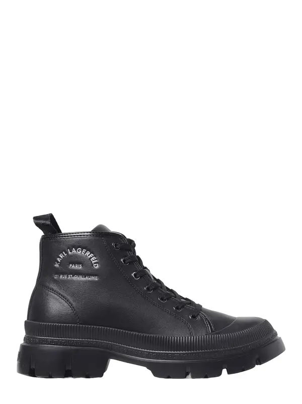 Karl Lagerfeld Lace-up Boots - Black