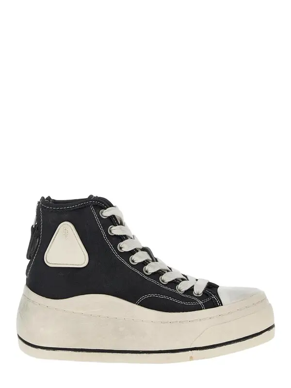 R13 High-top Sneakers - Black
