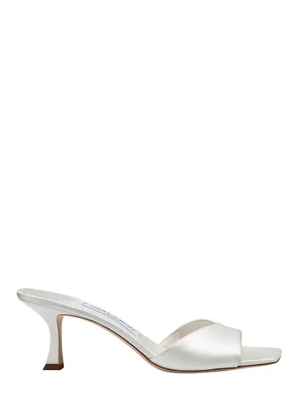JIMMY CHOO Skye Stiletto Slide Sandals - Ivory