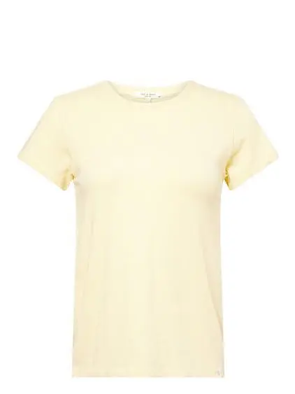 Rag & Bone Slub Cotton T-shirt With Exposed Seams - Sunlt