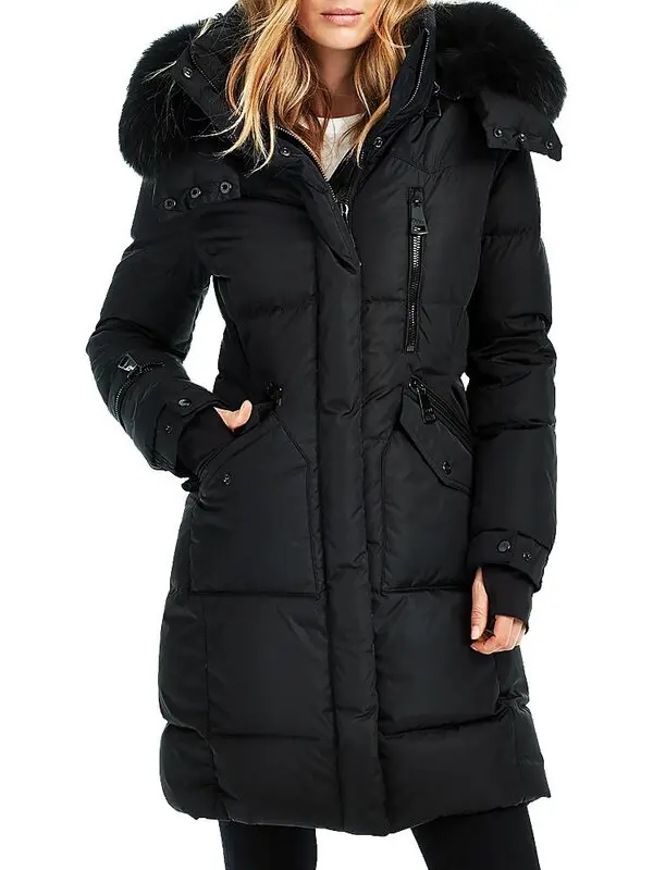 Sam. Highway Puffer Coat - Black