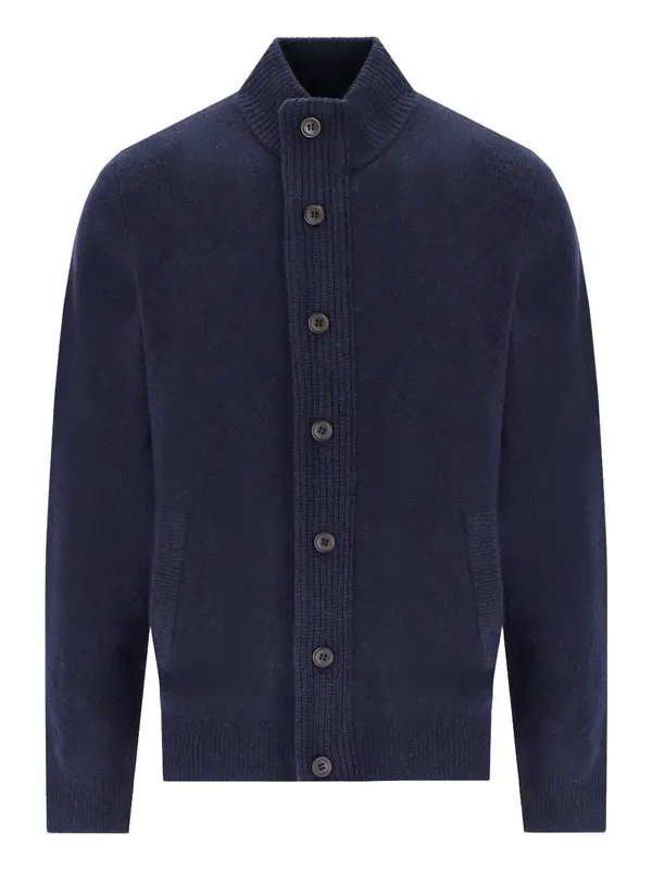 Barbour Essential Patch Cardigan - Blue
