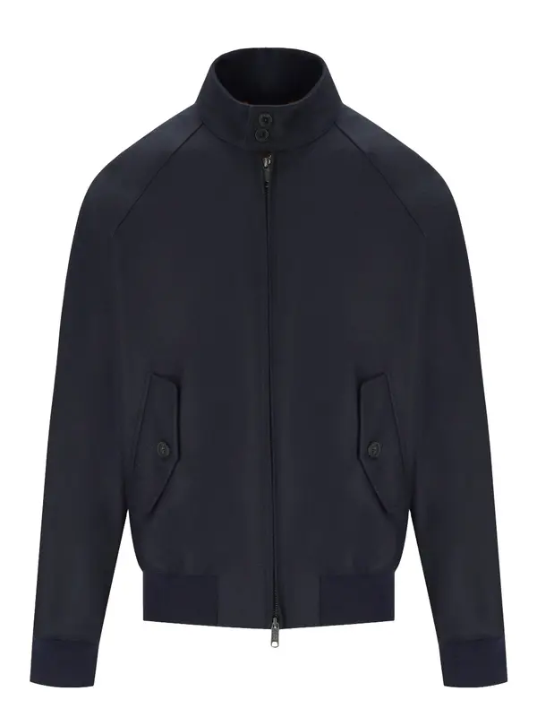 BARACUTA Melton 69 Deep Bomber Jacket - Blue