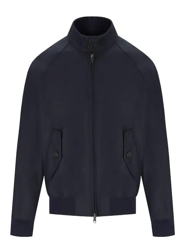 BARACUTA Melton 69 Deep Bomber Jacket - Blue