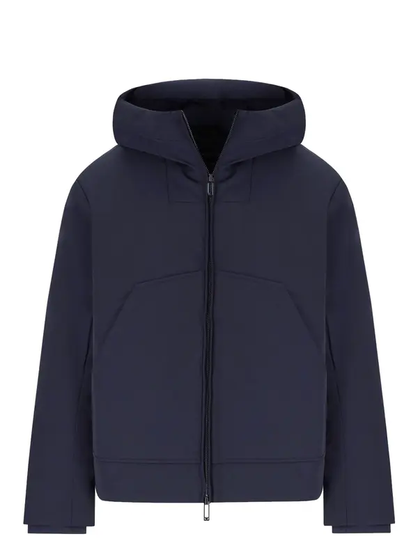 Emporio Armani Hooded Down Jacket - Blue