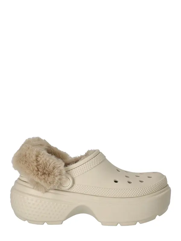 CROCS Lined Stomp Clog - White