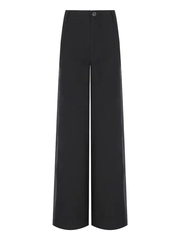 Essentiel Antwerp Wide Leg Trousers - Black